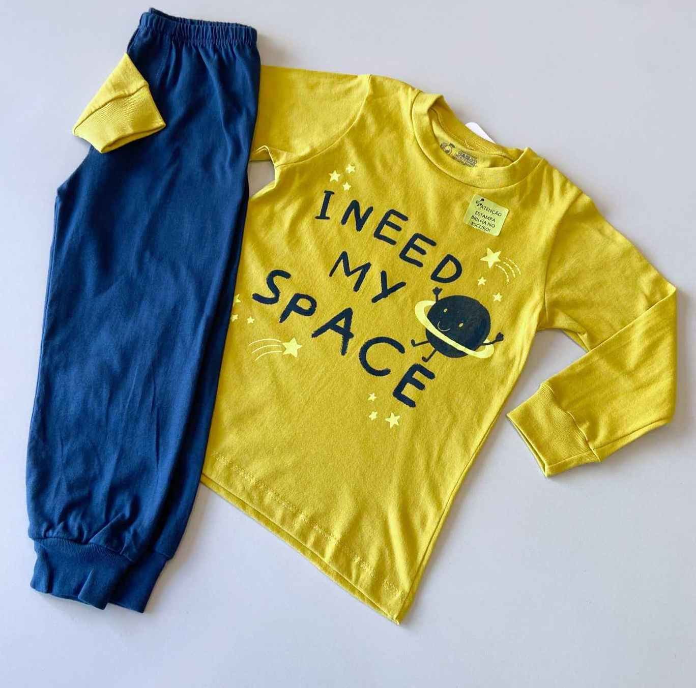 CONJUNTO PIJAMA MANGA LONGA E CALCA SPACE MENINO HAVE FUN - CONJUNTO ...